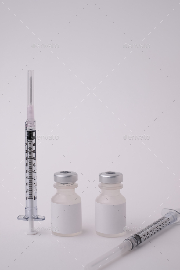 The syringe and vaccine for sterile injection, product, pharmacy ...