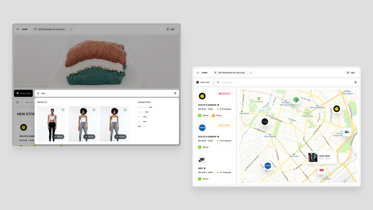 Goshops - Multivendor e-commerce marketplace (Website + Customer/Courier apps + POS +Admin panel ...