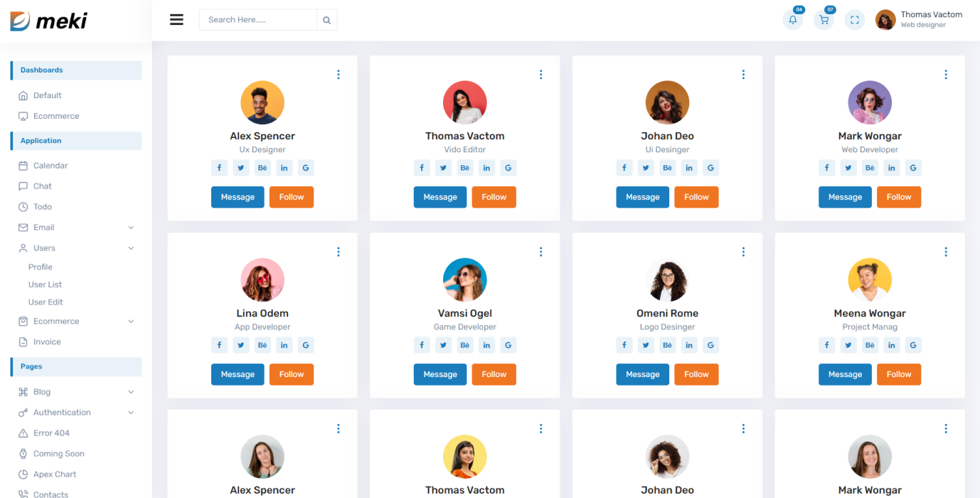 Dmeki - Responsive Admin Dashboard Template by codnictheme | CodeCanyon