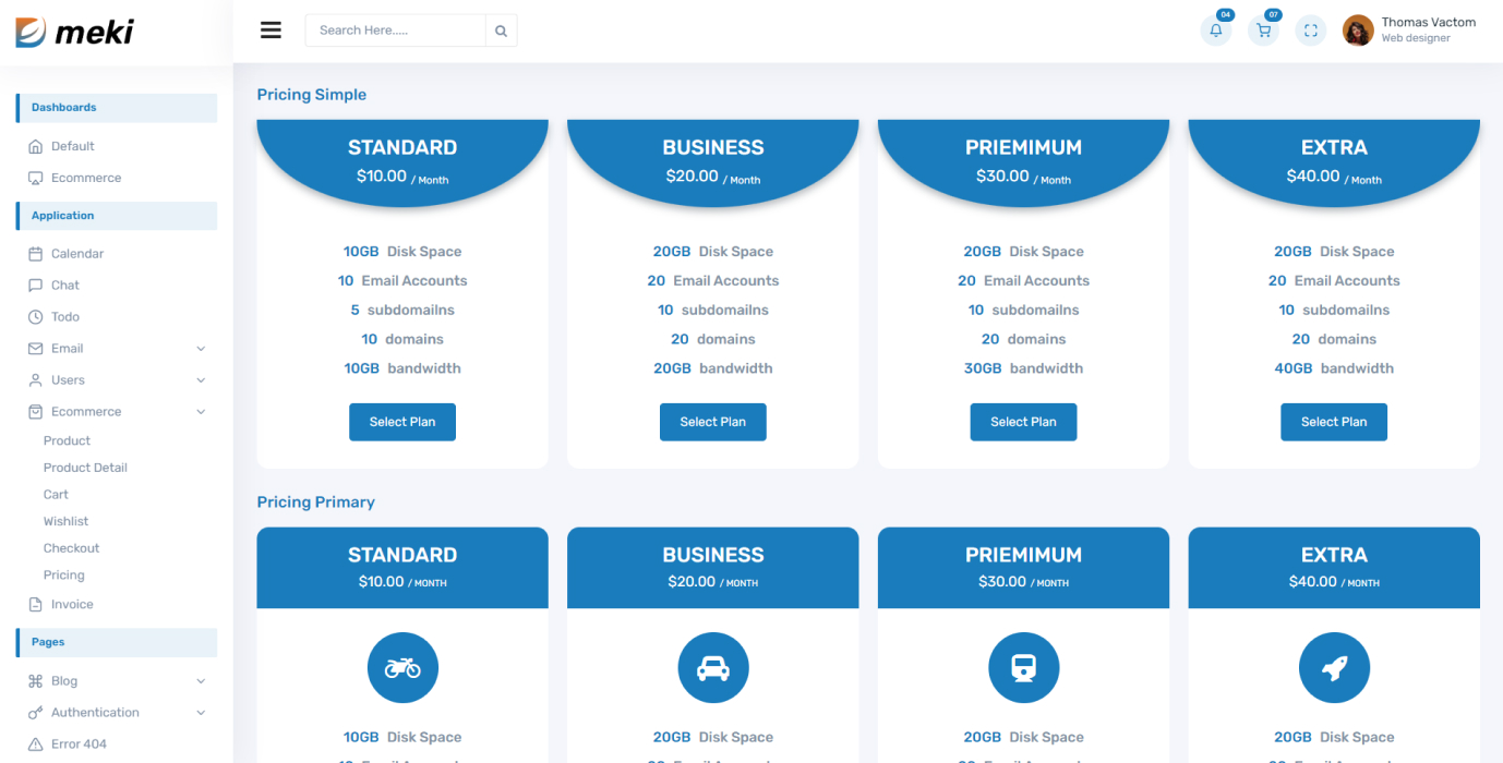Dmeki - Responsive Admin Dashboard Template by codnictheme | CodeCanyon