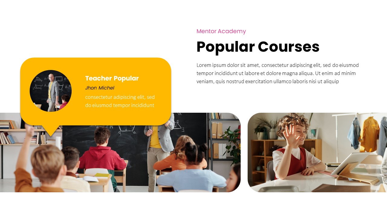 School Profile PowerPoint Template, Presentation Templates | GraphicRiver