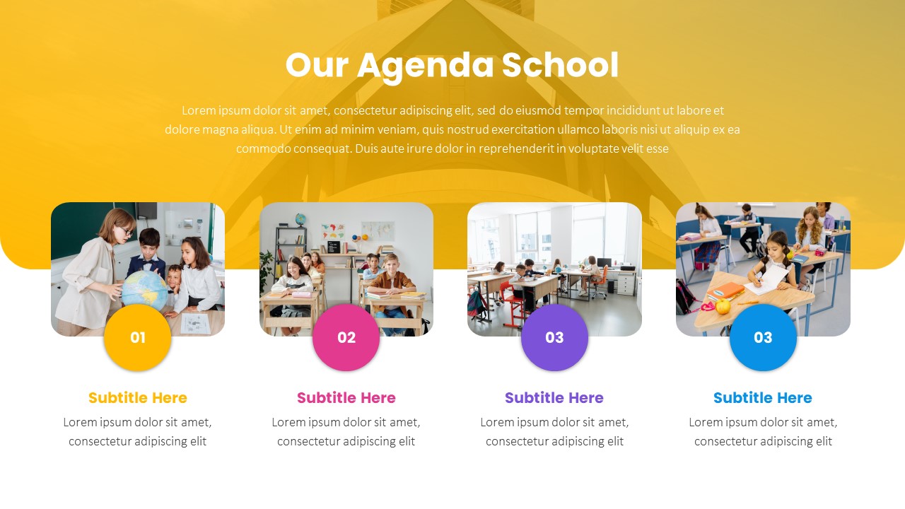 School Profile PowerPoint Template, Presentation Templates | GraphicRiver