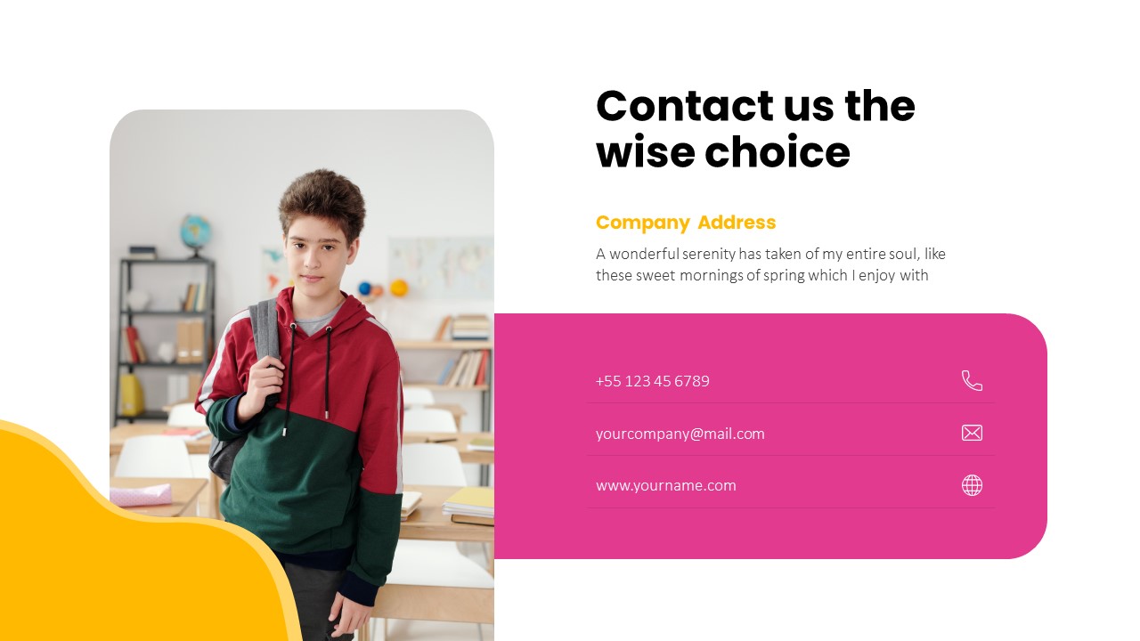 School Profile PowerPoint Template, Presentation Templates | GraphicRiver