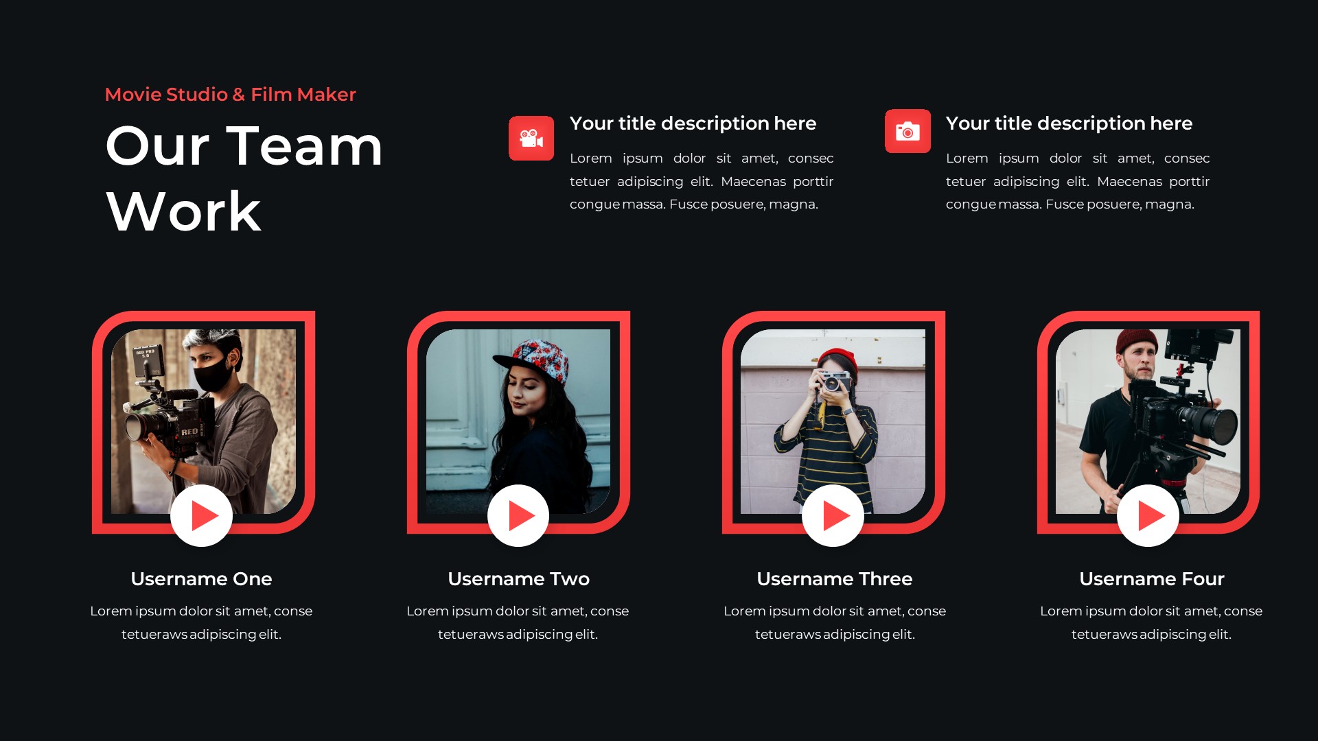 Cekrek - Movie Studio & Film Maker Google Slides Template, Presentation ...