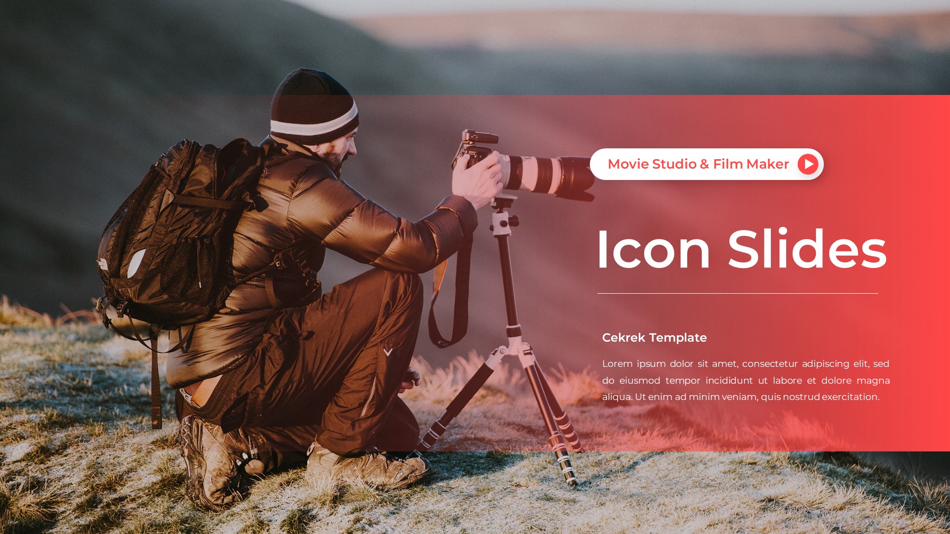 Cekrek - Movie Studio & Film Maker Google Slides Template, Presentation ...