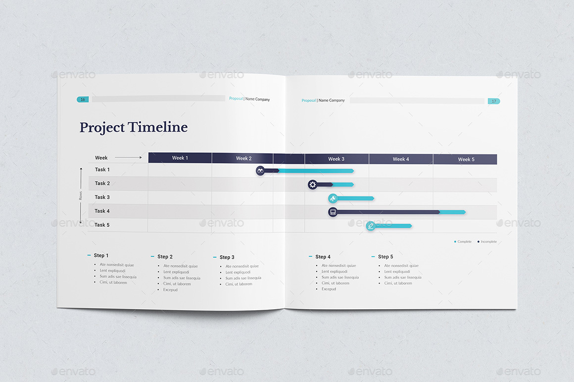 Square - Proposal Template, Print Templates | GraphicRiver