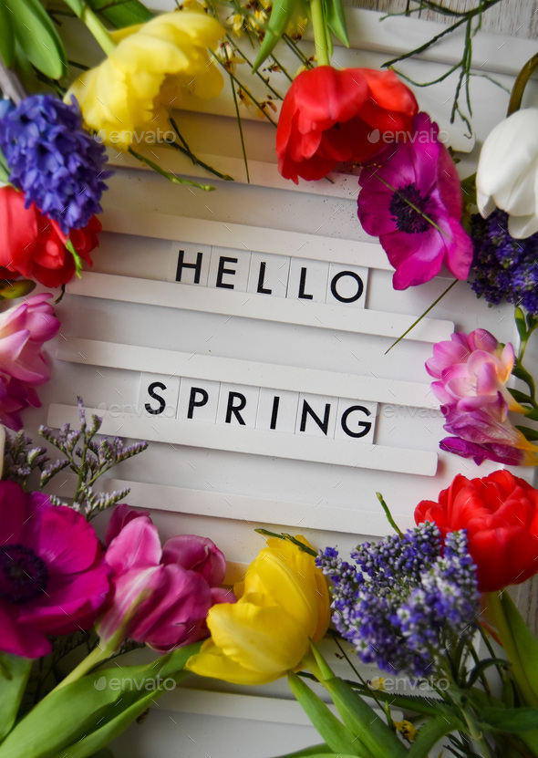 Spring themed background Stock Photo by fsyfe | PhotoDune