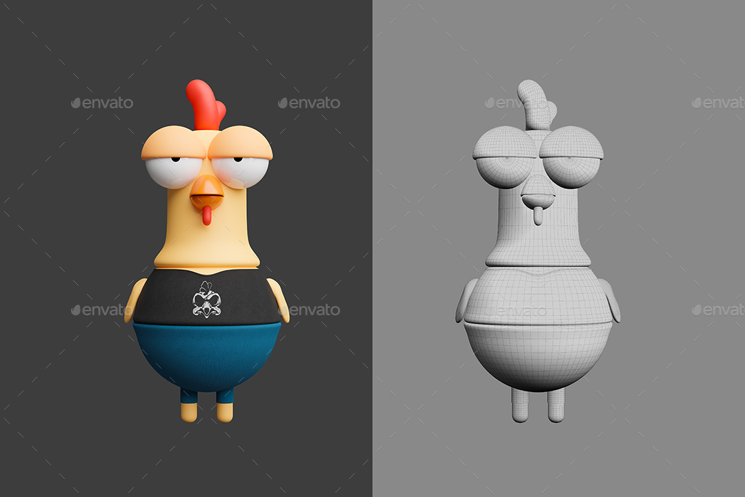Chicken 3D Characters Illustration, Graphics | GraphicRiver