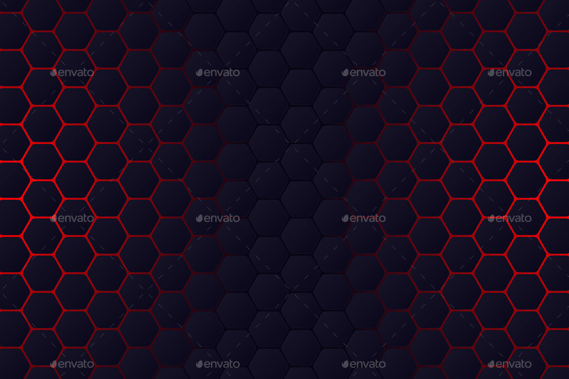 Hexagon Grid with Gradient Backlight Backgrounds, Graphics | GraphicRiver