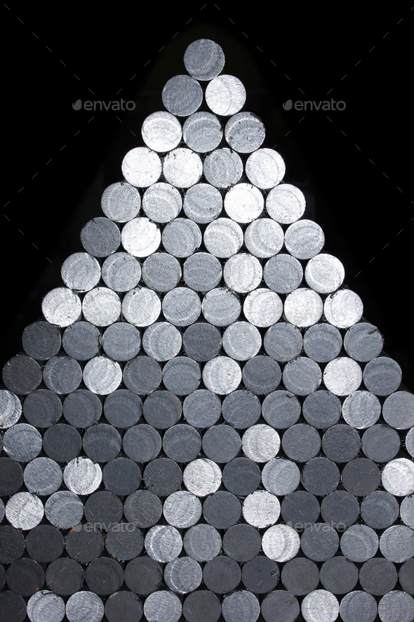 heap of untreated raw steel at the factory Stock Photo by safakc1