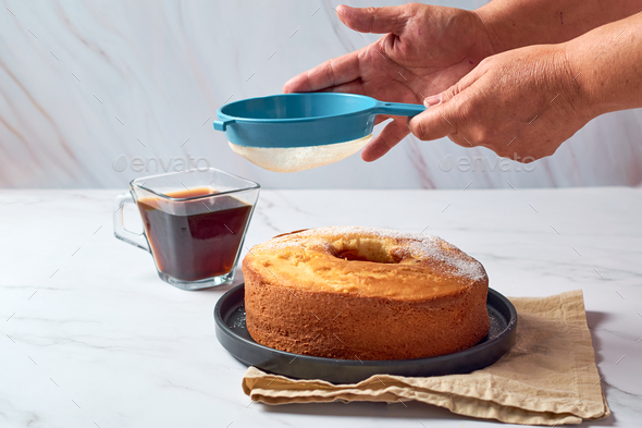 Traditional vanilla pound cake with orange extract, Bundt cake recipe ...
