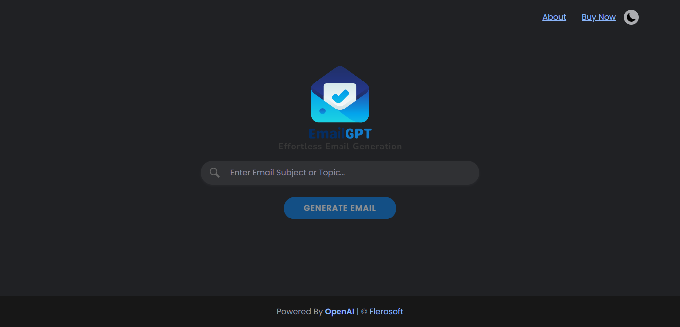EmailGPT | Effortless Email Generation, Powered By OpenAI by Flerosoft