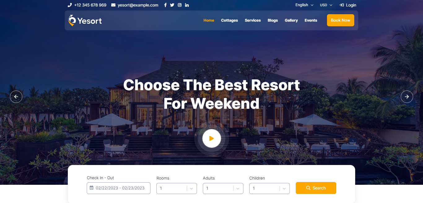 Yesort - PWA Resort Website & Booking Management Web Application by ...