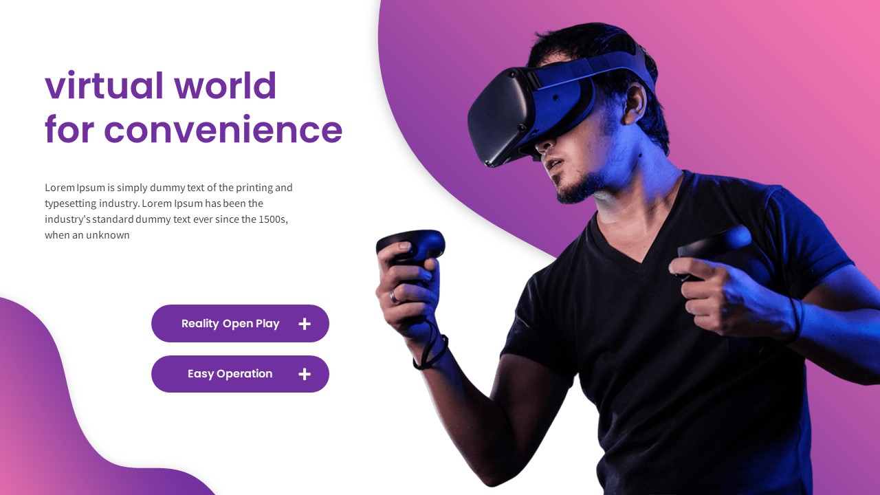 Metahexa VR Tech Keynote Presentation Template, Presentation Templates
