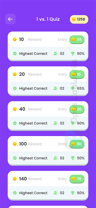 2 App Template| Modern Quiz Solo App | Multiplayer Quiz App | 1vs1 Quiz ...