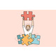 Man with Jigsaw Puzzles Find Solution, Vectors | GraphicRiver