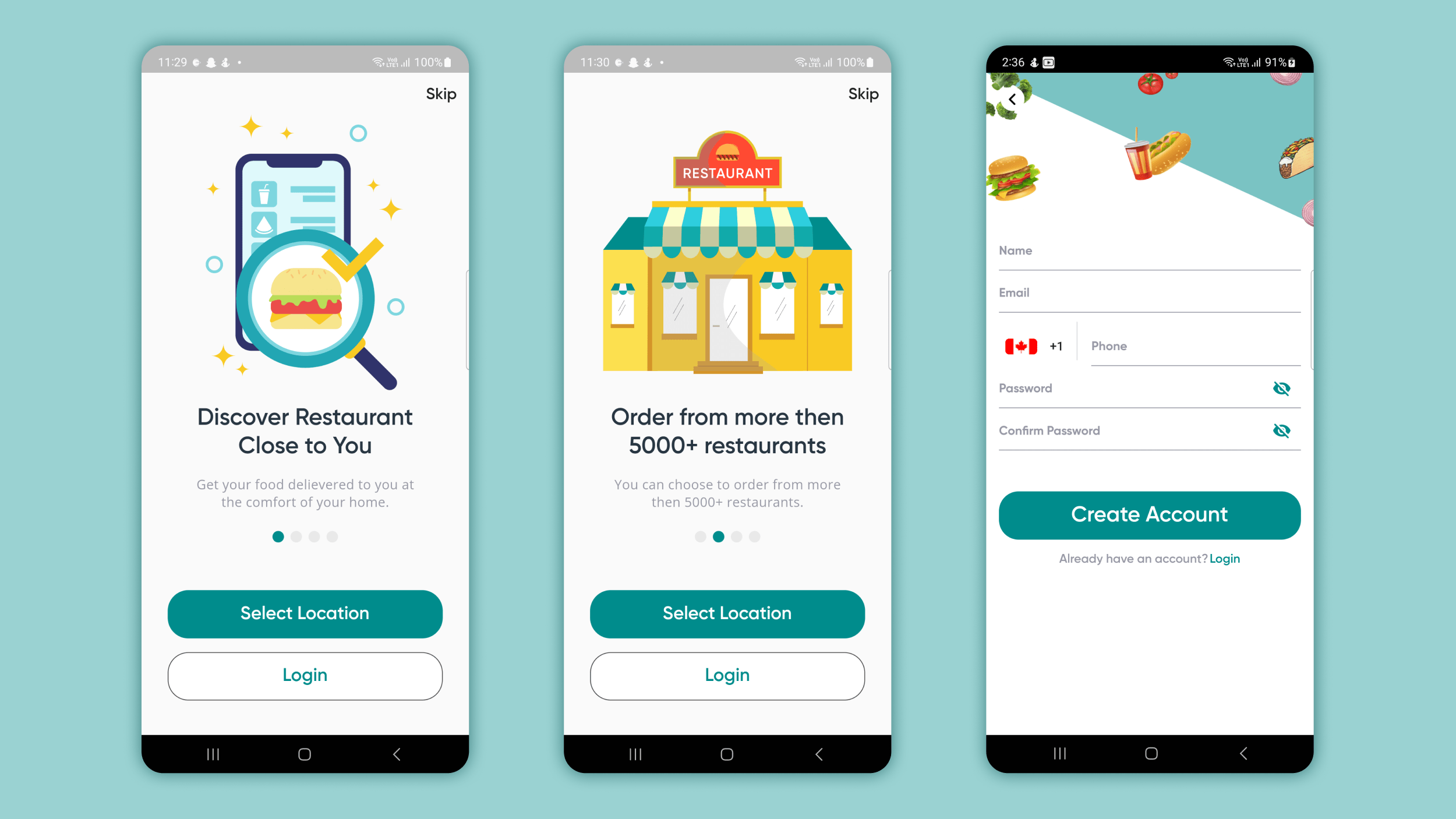 Food delivery for multiple restaurant with User, seller & driver app in ...