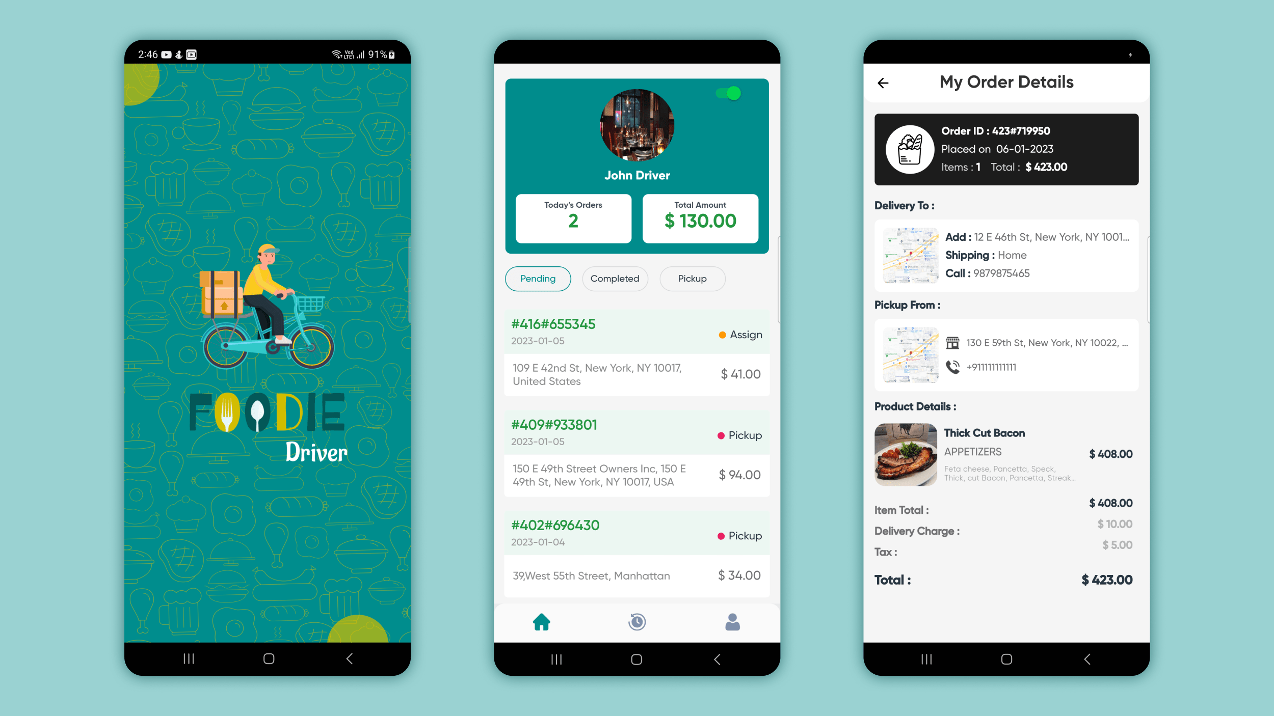 Food delivery for multiple restaurant with User, seller & driver app in ...