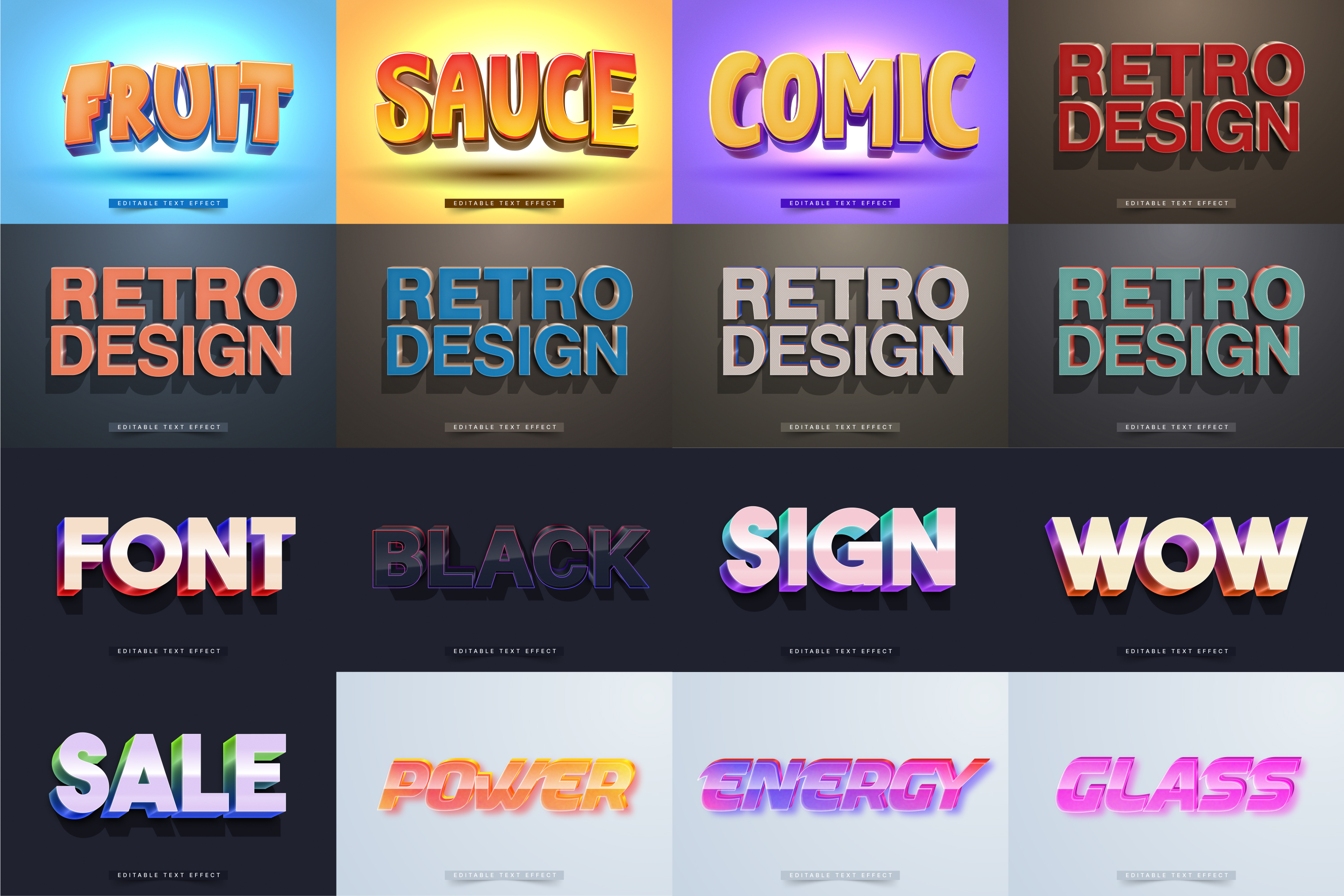 50 Text Effects For Graphic Design Projects, Add-ons | GraphicRiver