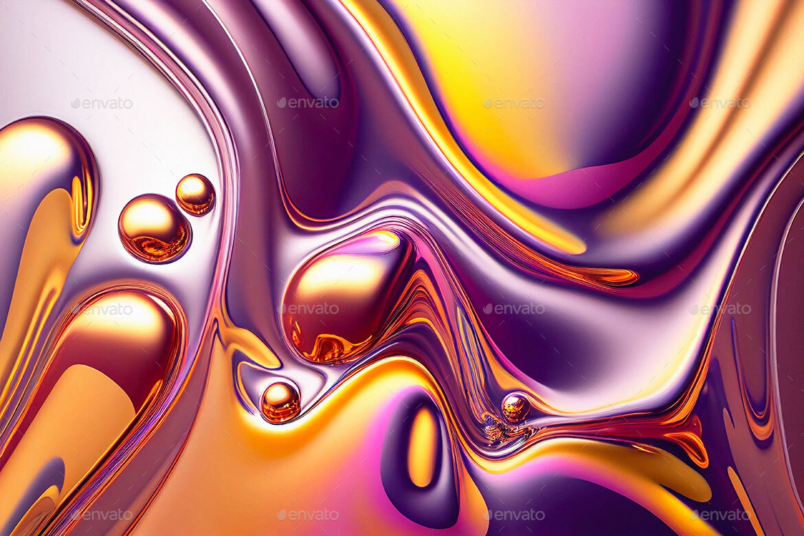 Liquid Gradient Chrome Backgrounds, Graphics | GraphicRiver