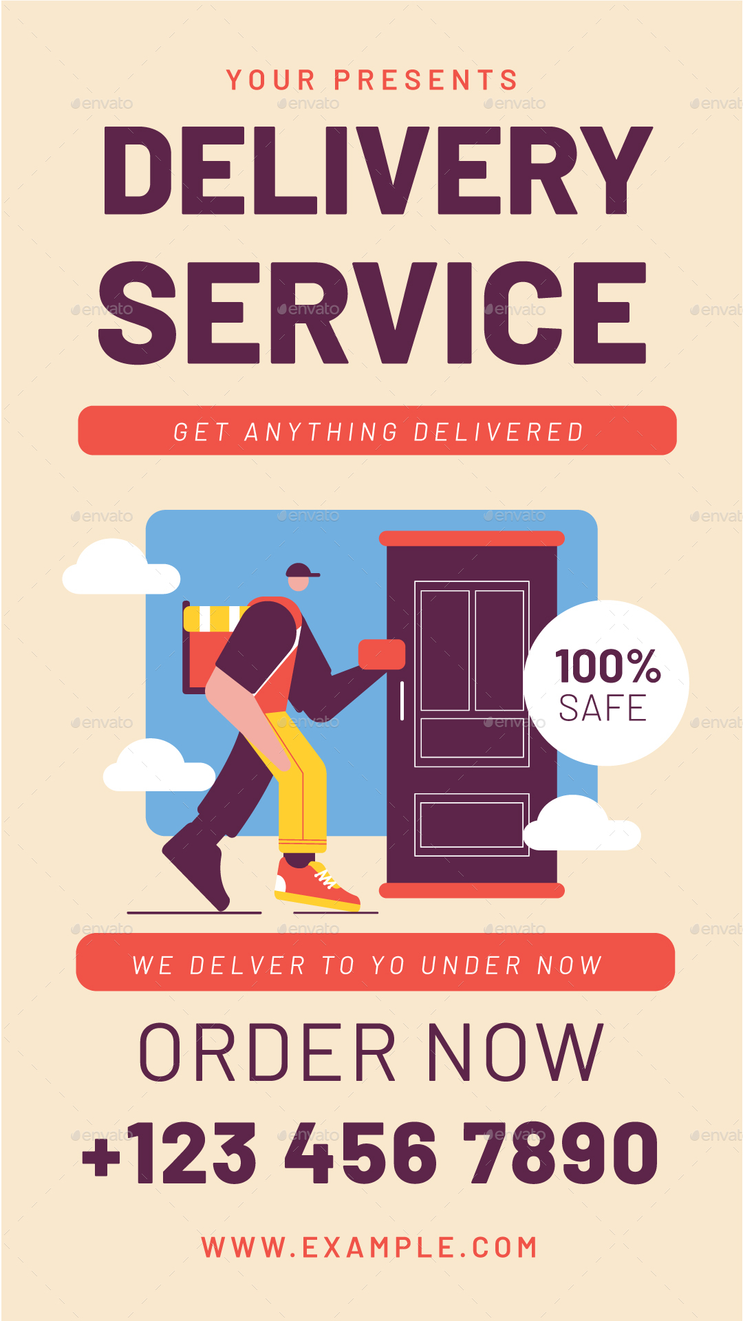 Delivery Service Flyer Set, Print Templates | GraphicRiver