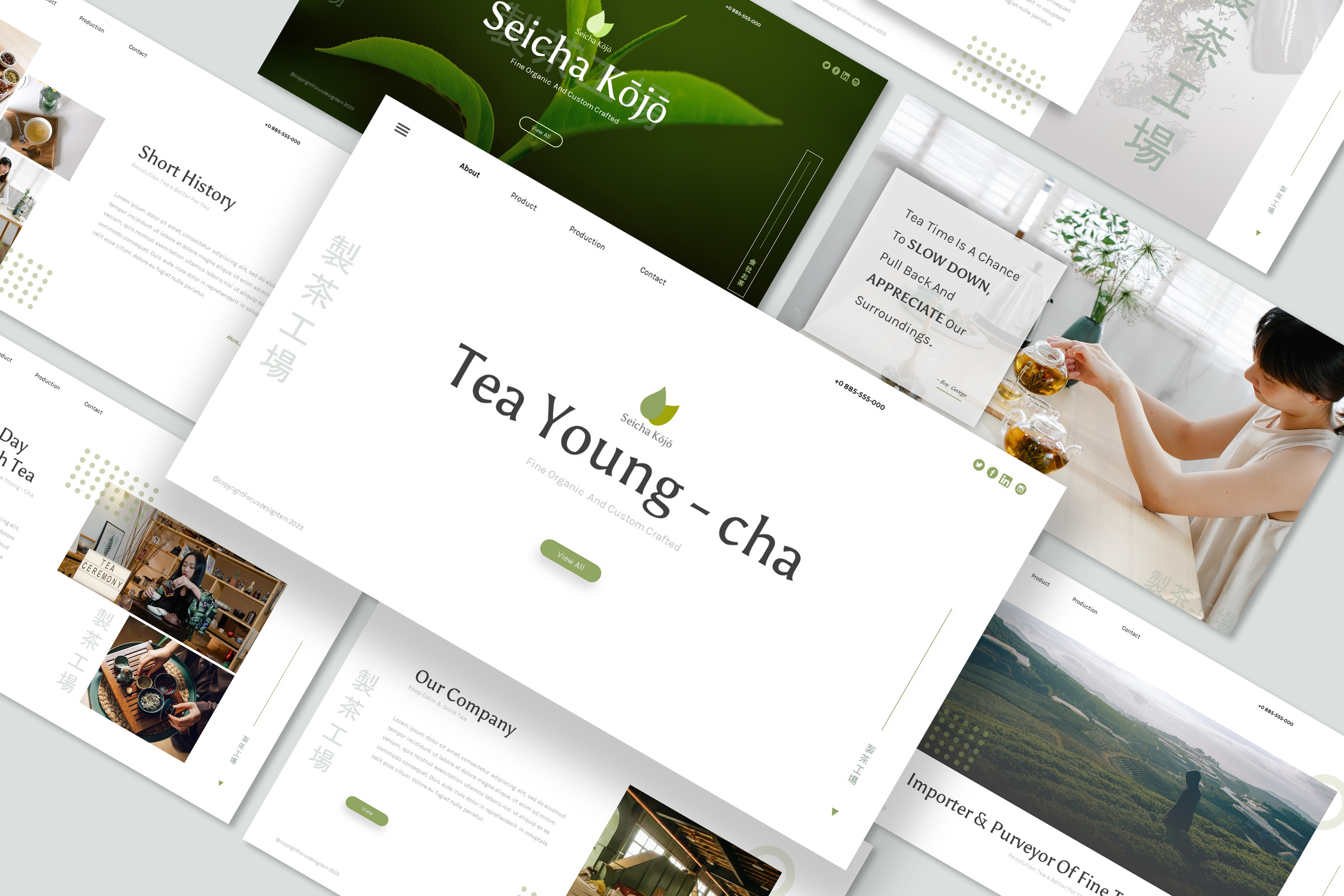 Tea Young Cha Powerpoint Template, Presentation Templates | GraphicRiver