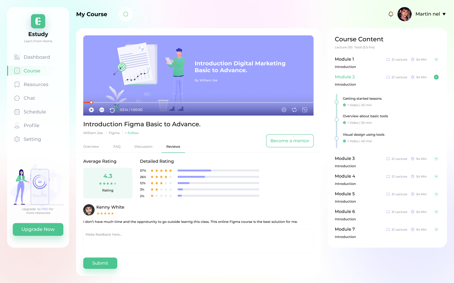 E-Study | Online Learning Dashboard by pixency | ThemeForest
