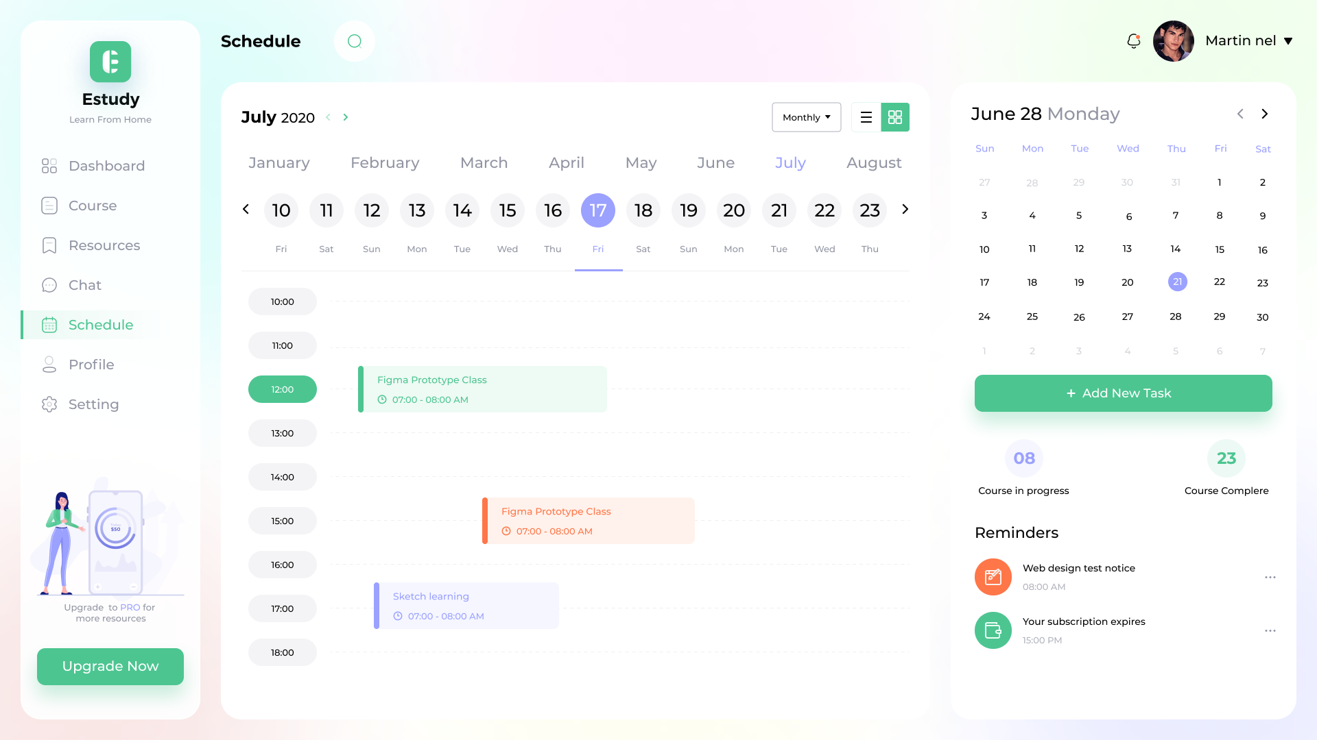 E-Study | Online Learning Dashboard by pixency | ThemeForest