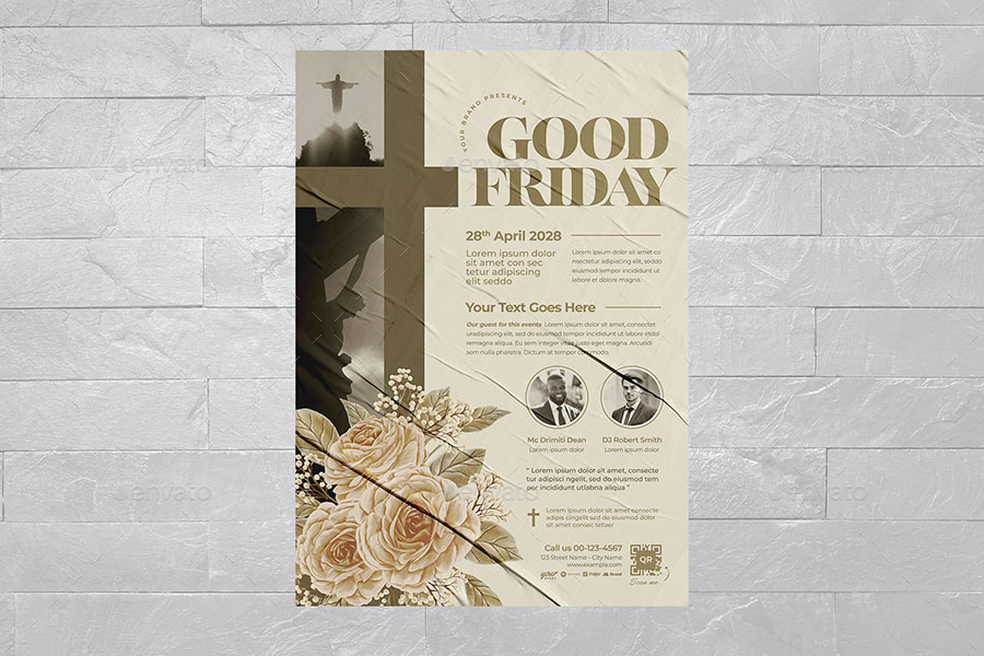 Good Friday Flyer Template, Print Templates | GraphicRiver