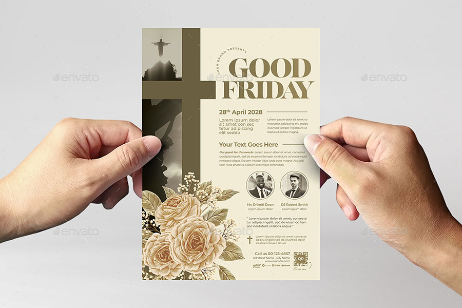 Good Friday Flyer Template, Print Templates | GraphicRiver