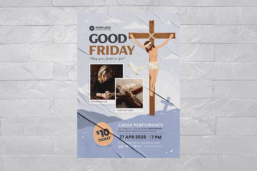 Good Friday Flyer Template, Print Templates | GraphicRiver