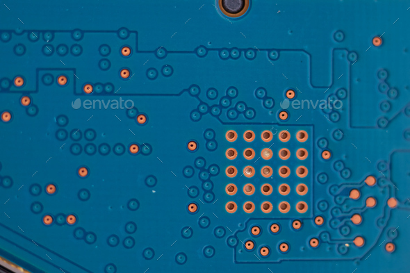 image detail of computer hardware circuits Stock Photo by FabianMontano