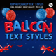Balloon Text Styles, Add-ons | GraphicRiver