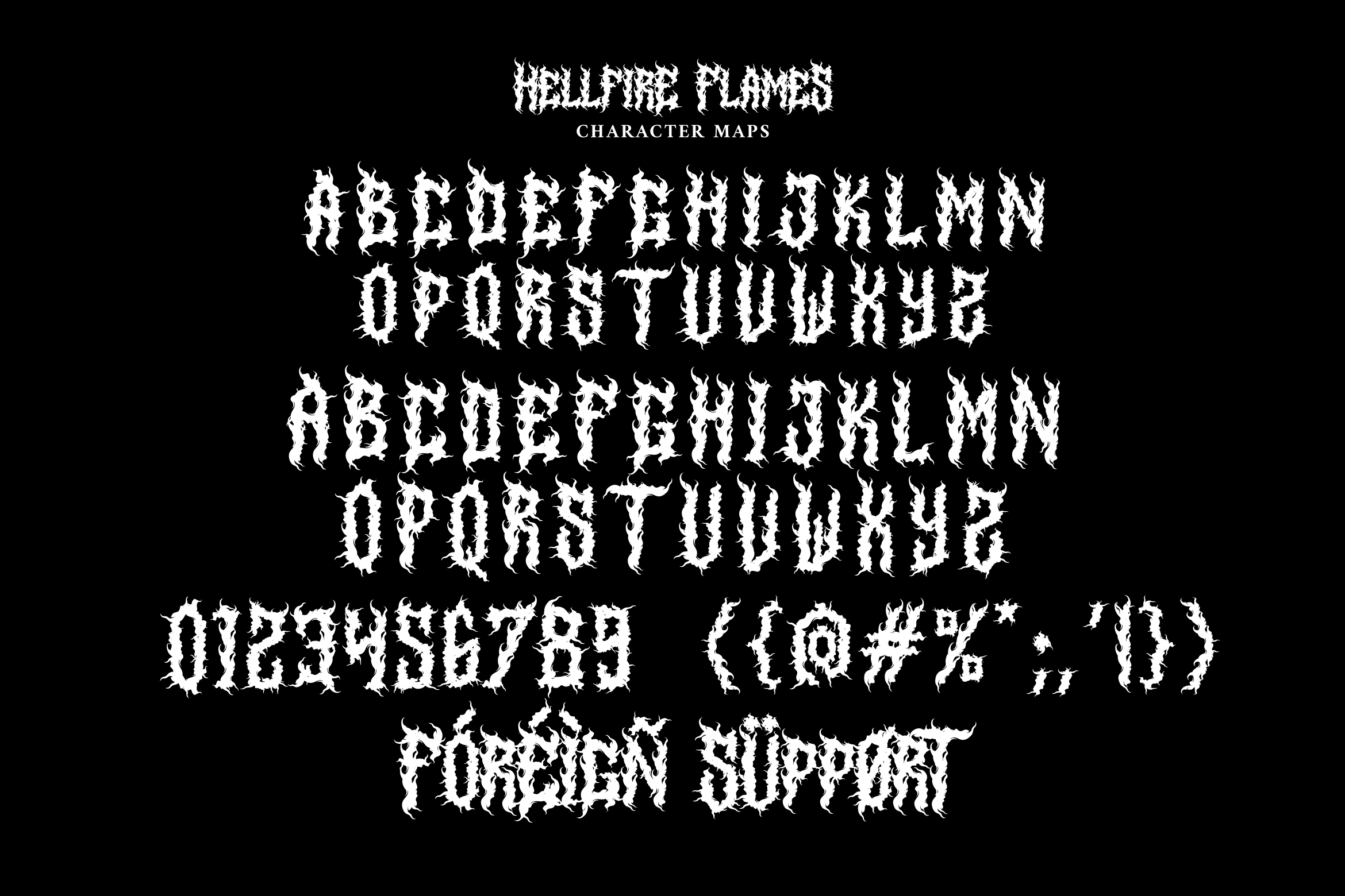 Hellfire Flames | Death Metal Font, Fonts | GraphicRiver