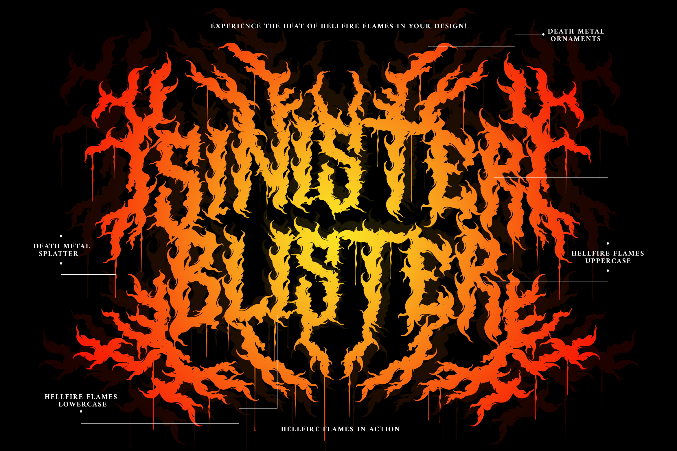 Hellfire Flames | Death Metal Font, Fonts | GraphicRiver