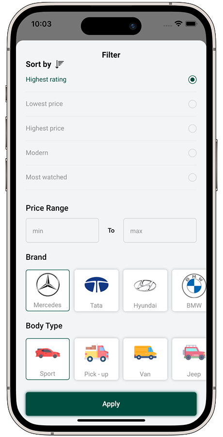 Car Rental App Template in Flutter | CarRental by RenderCodeTechnology