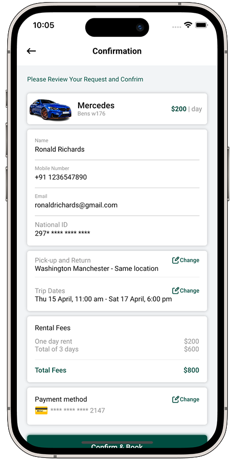 Car Rental App Template in Flutter | CarRental by RenderCodeTechnology