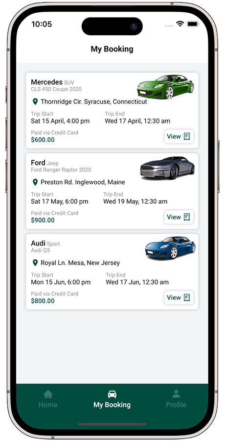 Car Rental App Template in Flutter | CarRental by RenderCodeTechnology
