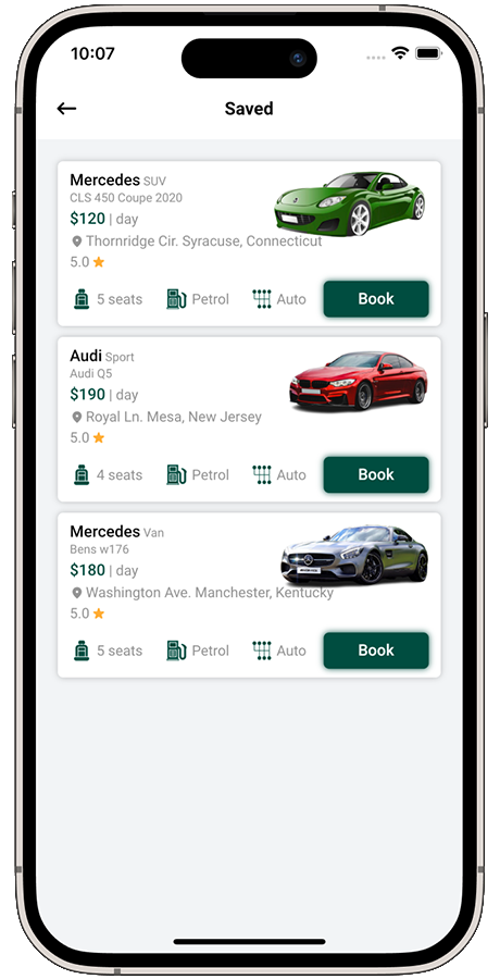 Car Rental App Template in Flutter | CarRental by RenderCodeTechnology