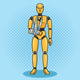 Crash Test Dummy Pop Art Vector Illustration, Vectors | GraphicRiver