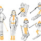 Family Characters Ready for Some Ski Time, Vectors | GraphicRiver