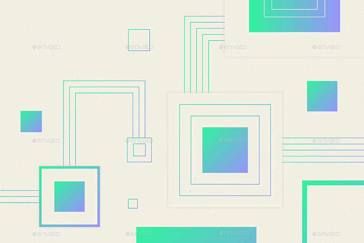 10 Gradient Geometric Shape Composition Backgrounds, Graphics ...