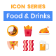 100 Food and Drinks Icons - Rich, Icons | GraphicRiver