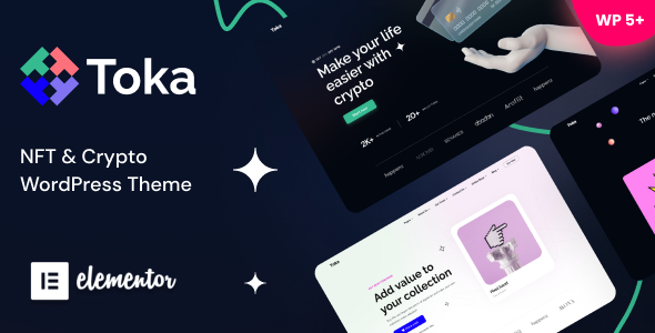 Toka - NFT & Crypto WordPress Theme by Duck-Themes | ThemeForest