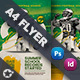 Football Player Flyer Templates, Print Templates | GraphicRiver