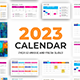 Calendar 2023 Google Slides Template Design, Presentation Templates