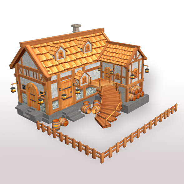 Tavern Low Poly by playdesign | 3DOcean