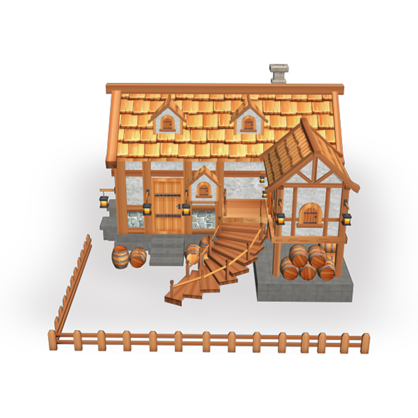 Tavern Low Poly by playdesign | 3DOcean
