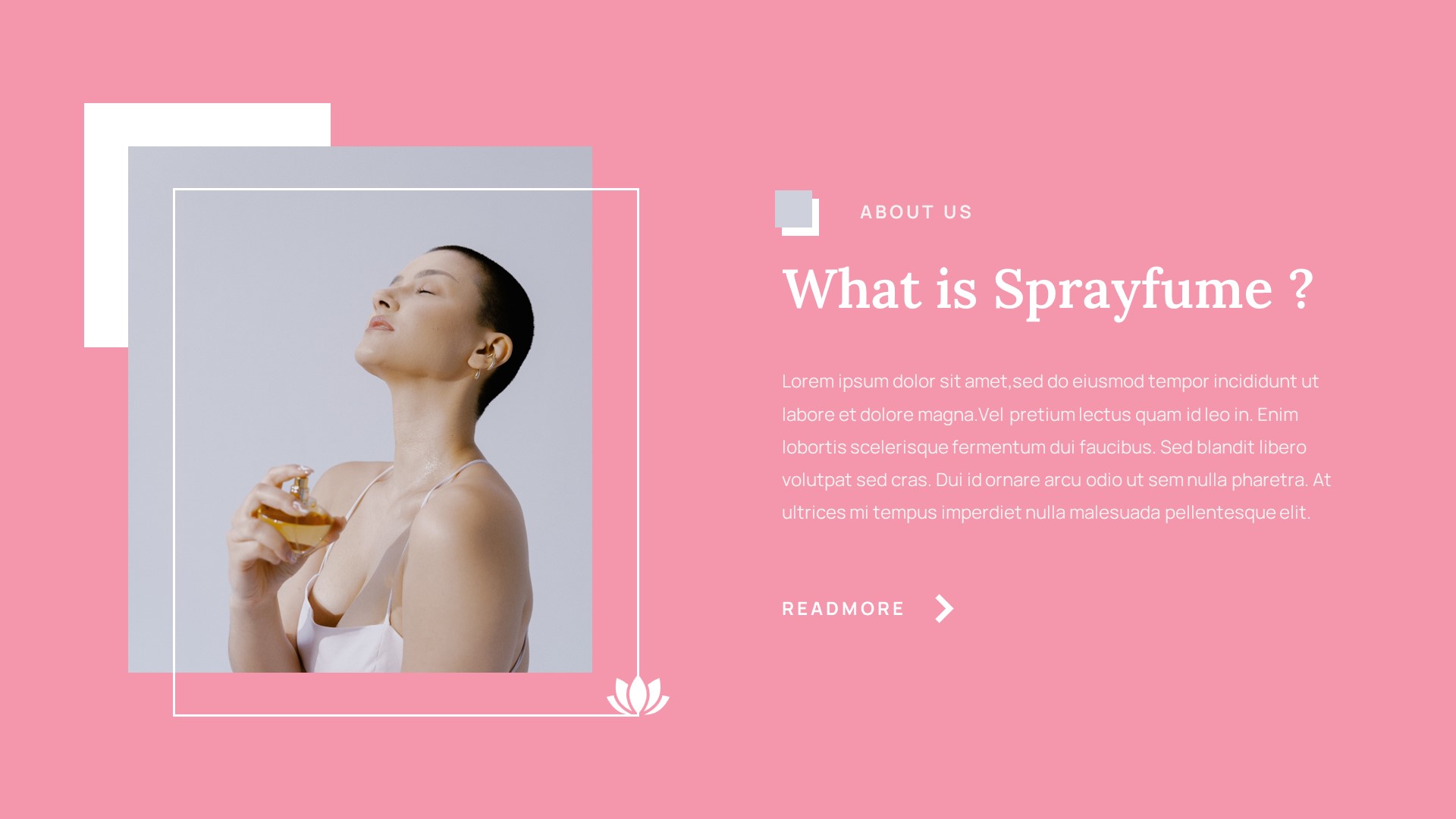 Sprayfume - Perfume & Cosmetic PowerPoint Template, Presentation Templates