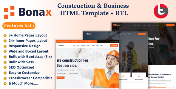 Bonax - Modern & Multipurpose Bootstrap v5.x HTML Template + RTL ...